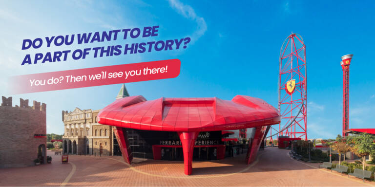 Feel like a real F1 driver in the Ferrari Land simulator and the rest ...